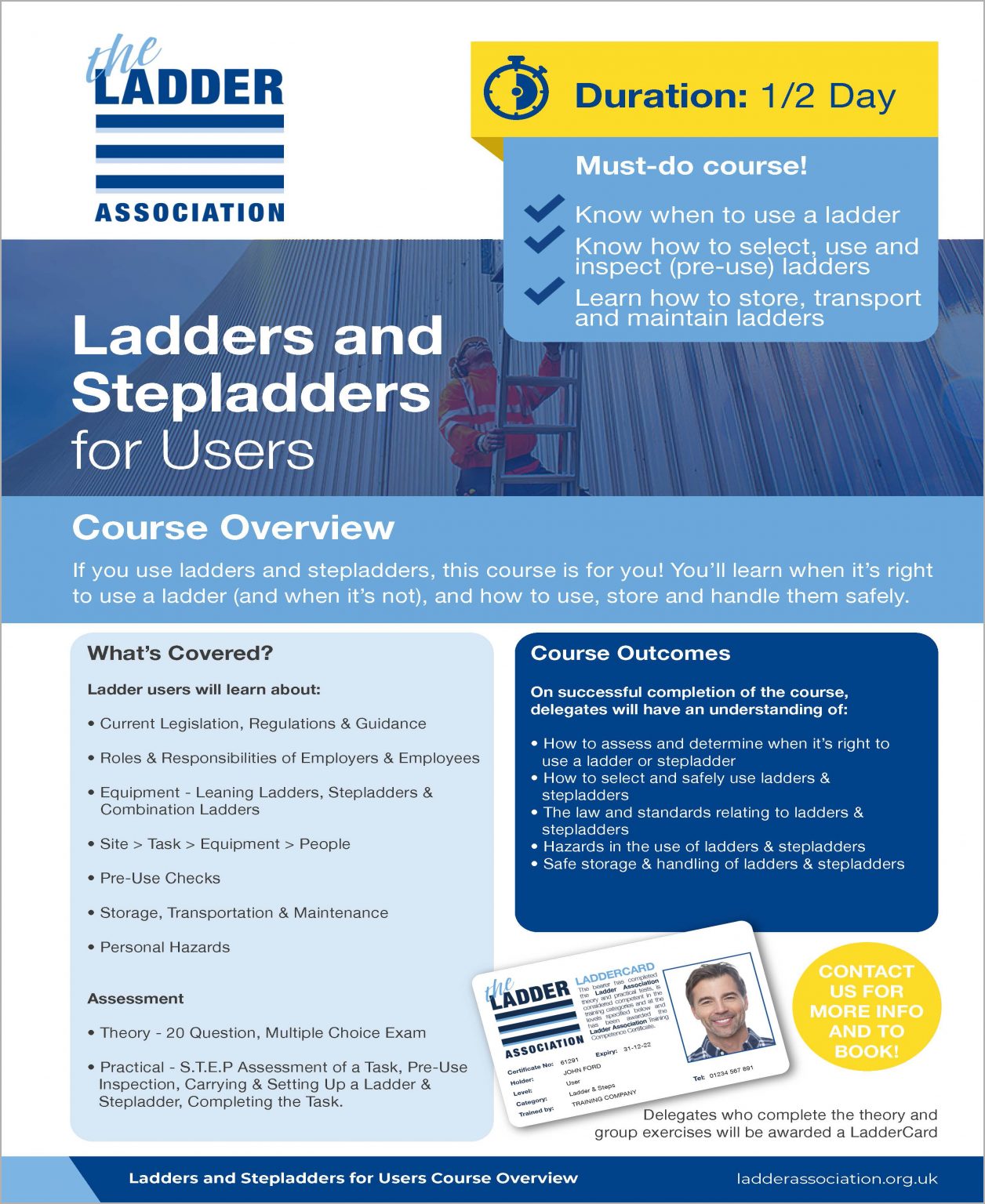 Ladder and Stepladder for Users - The Ladder Association