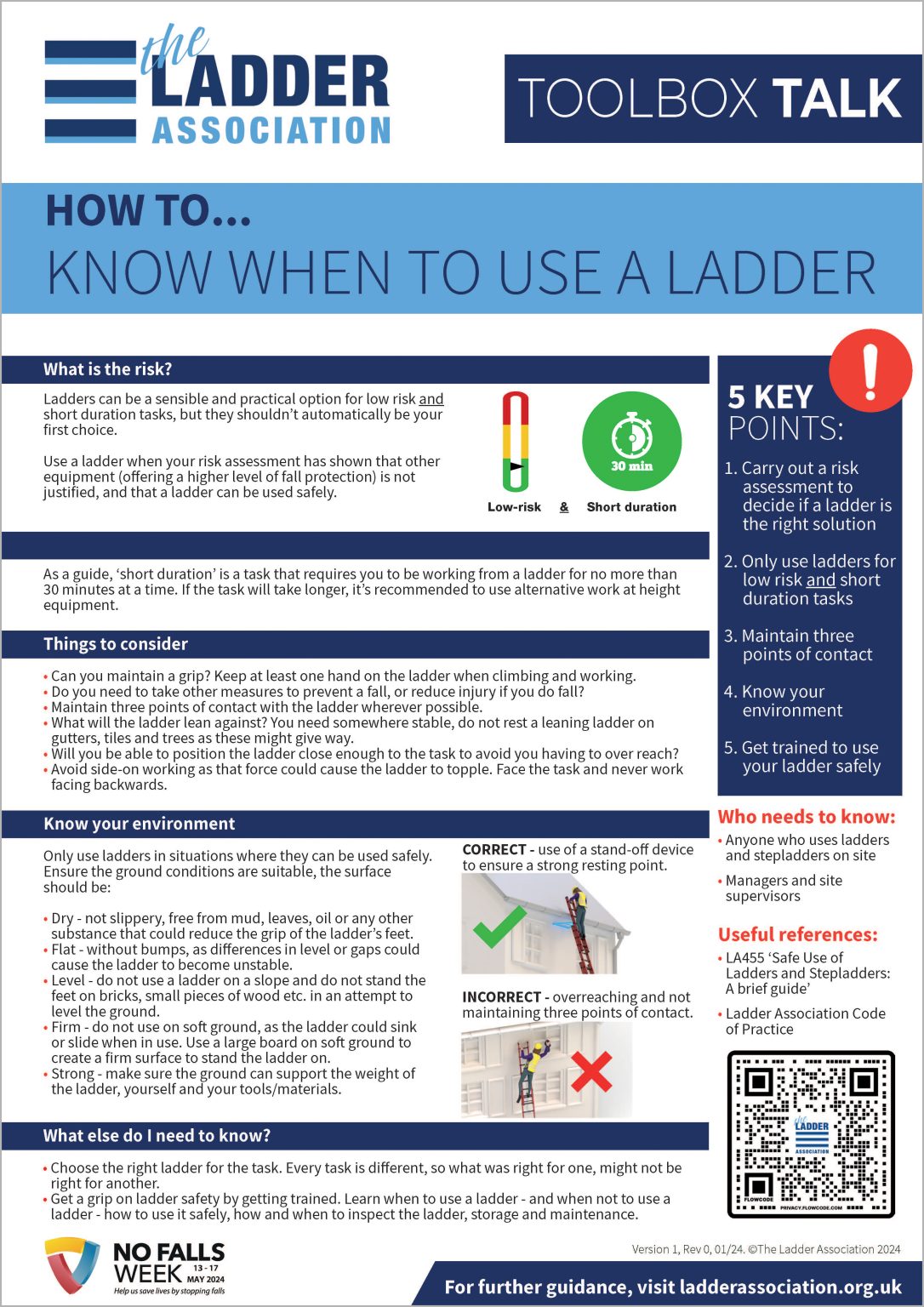 Ladder Toolbox Talks - The Ladder Association