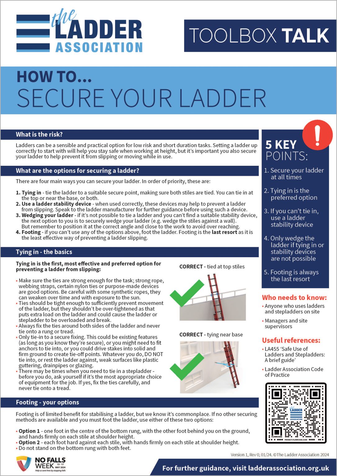 Ladder Toolbox Talks - The Ladder Association